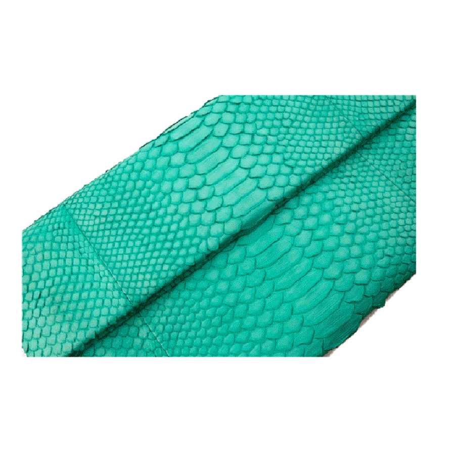 Python & Snakeskin Clutch - Aquamarine | Urban Story – URBAN STORY